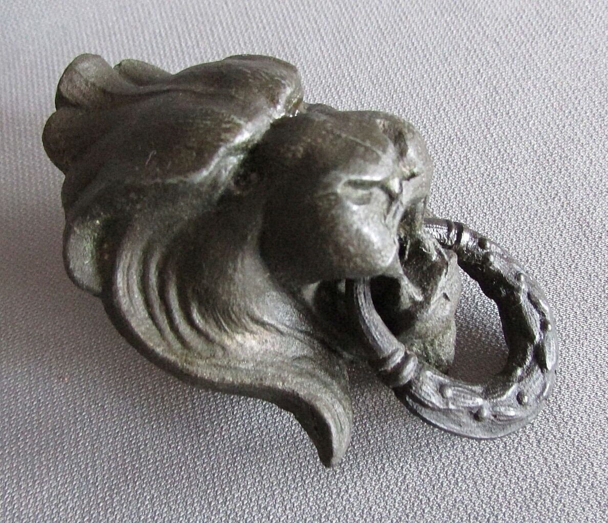 Pair ANTIQUE Cast Metal Clock Mounts LION With RING Circa 1890 1910 - Etsy