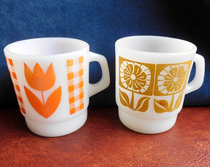 Vintage Fire King Mug, Vintage Anchor Hocking Mug, Termocrisa Mug ...