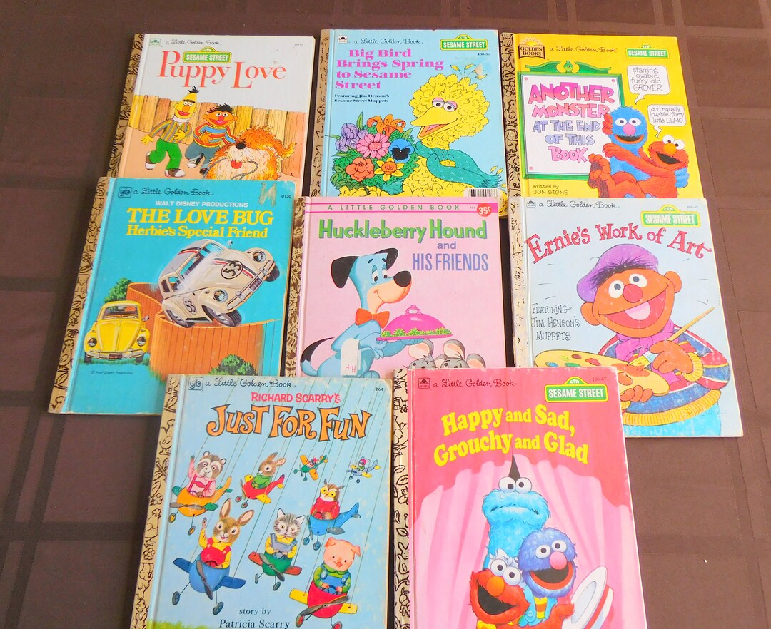 A Little Golden Book, Sesame Street, Puppy Love, Huckleberry Hound, the ...