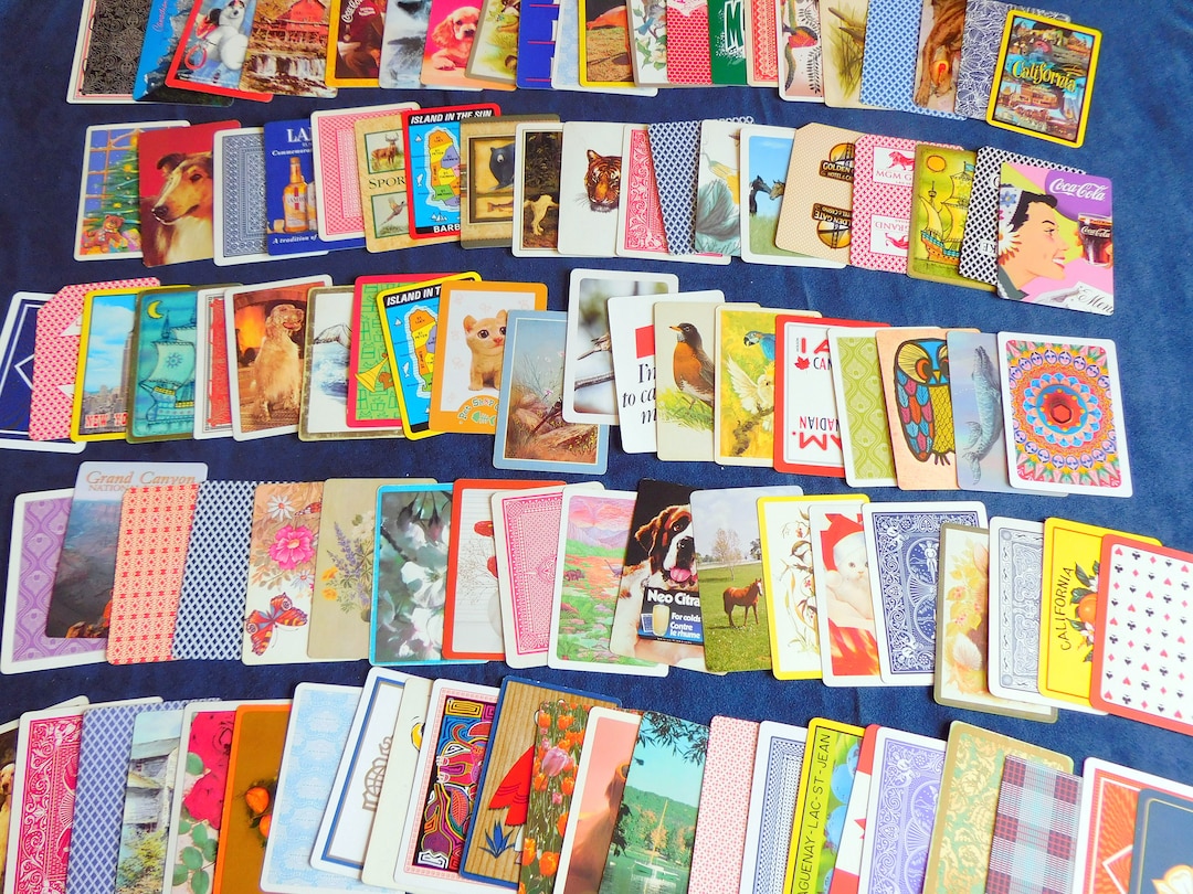 Lot of 200 Swap Cards, Playing Cards, Assorted Cards, Cards Scrap Book ...