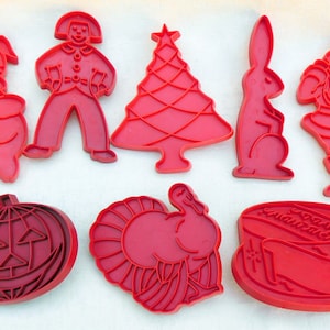 Tupperware Cookie Cutters, Tupperware Cutter, Santa Cutter, Turkey ...