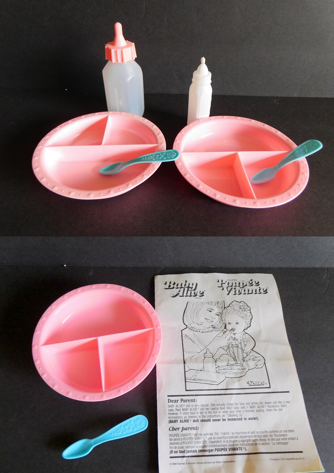 Vintage Baby Alive Dish, Doll Bottle, Baby All Gone Dish, Doll Dish ...