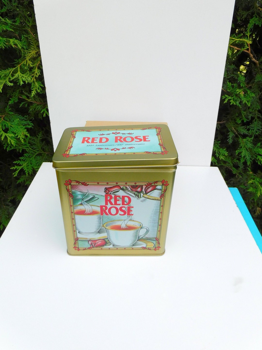 Red Rose Tea 100th Anniversary Tin, Red Rose Tea Tin, Red Rose Tin ...