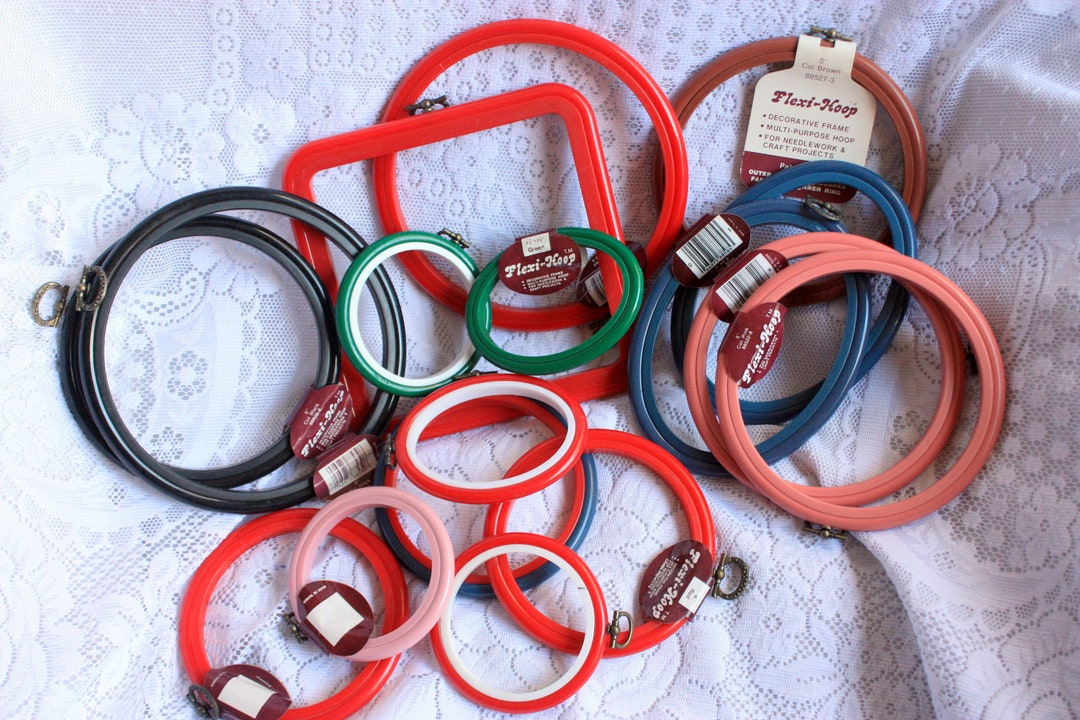 Flexi Hoops You Pick Size and Color, Cross Stitch Hoop, Plastic Hoop ...