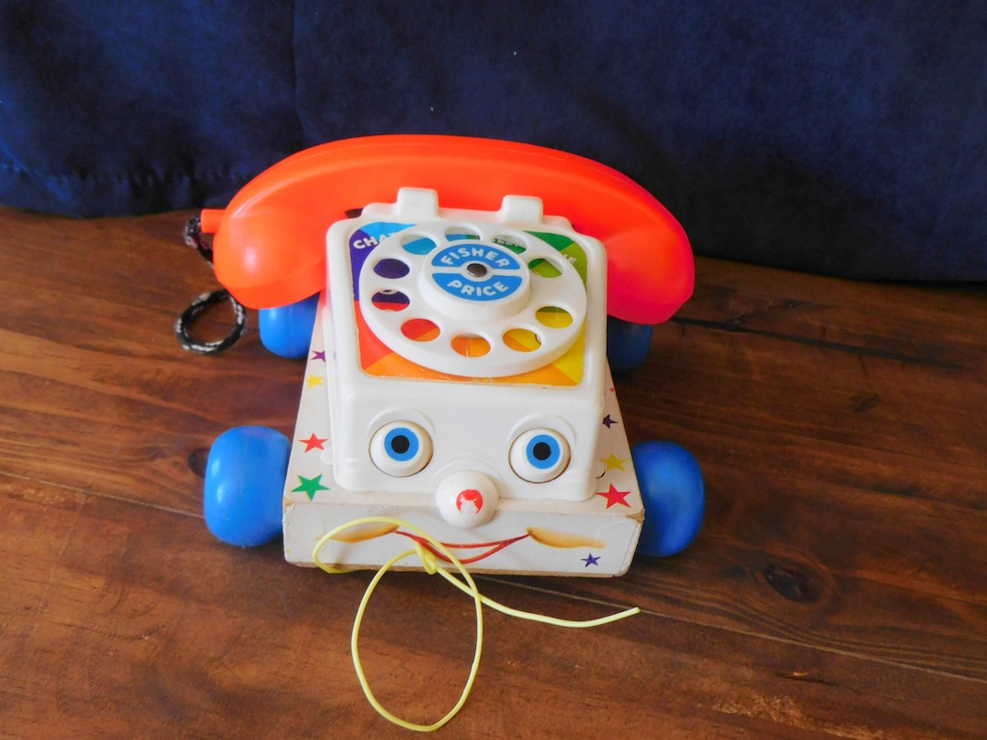Vintage Fisher Price Telephone, Fisher Price Phone, FP Chatter ...