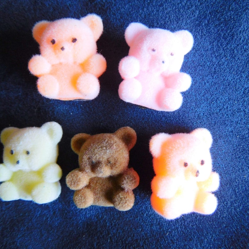 Flocked Bear - Etsy UK