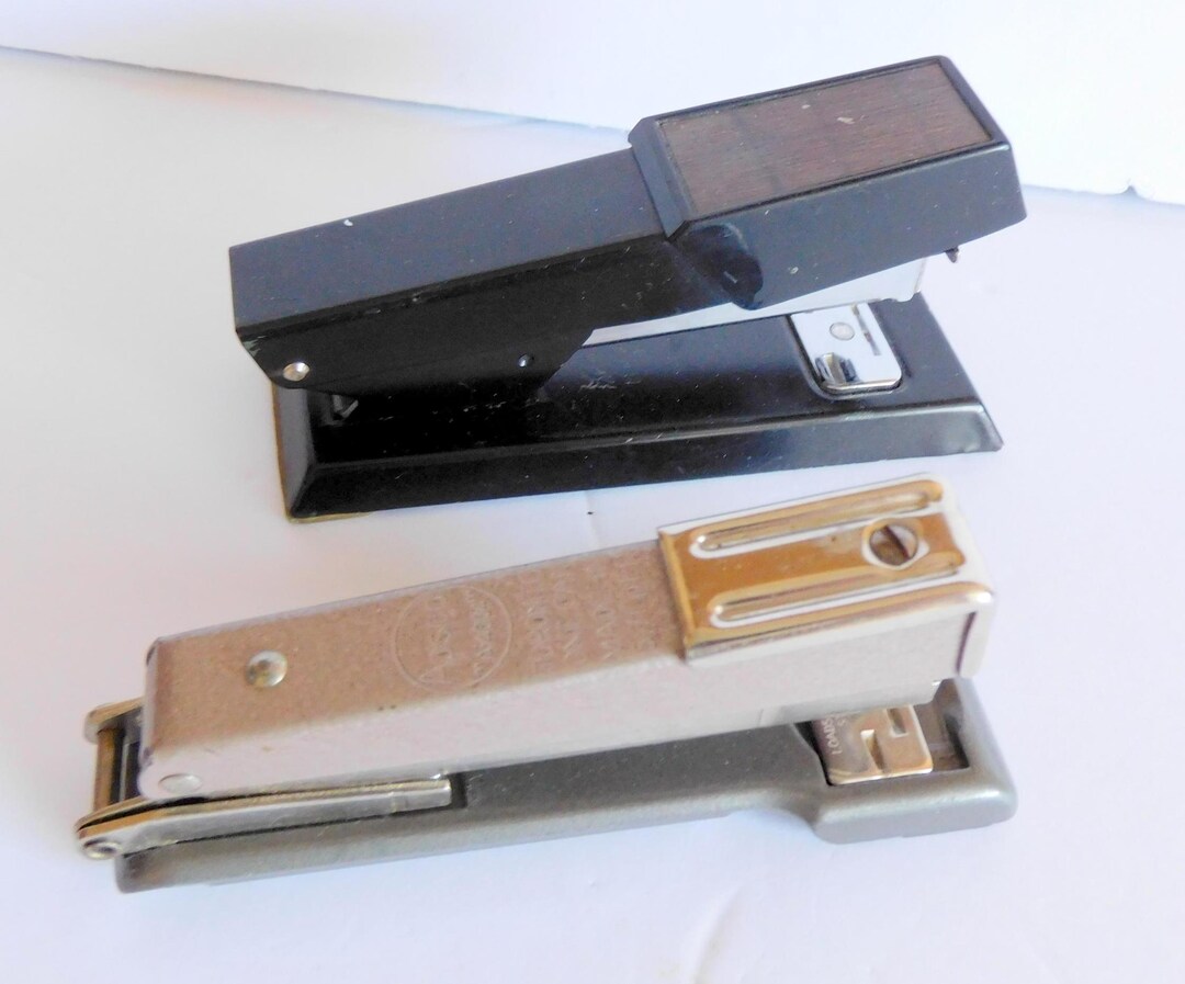 Vintage Apsco A4004 Stapler, Vintage Bates 320 Stapler, Apsco Stapler ...