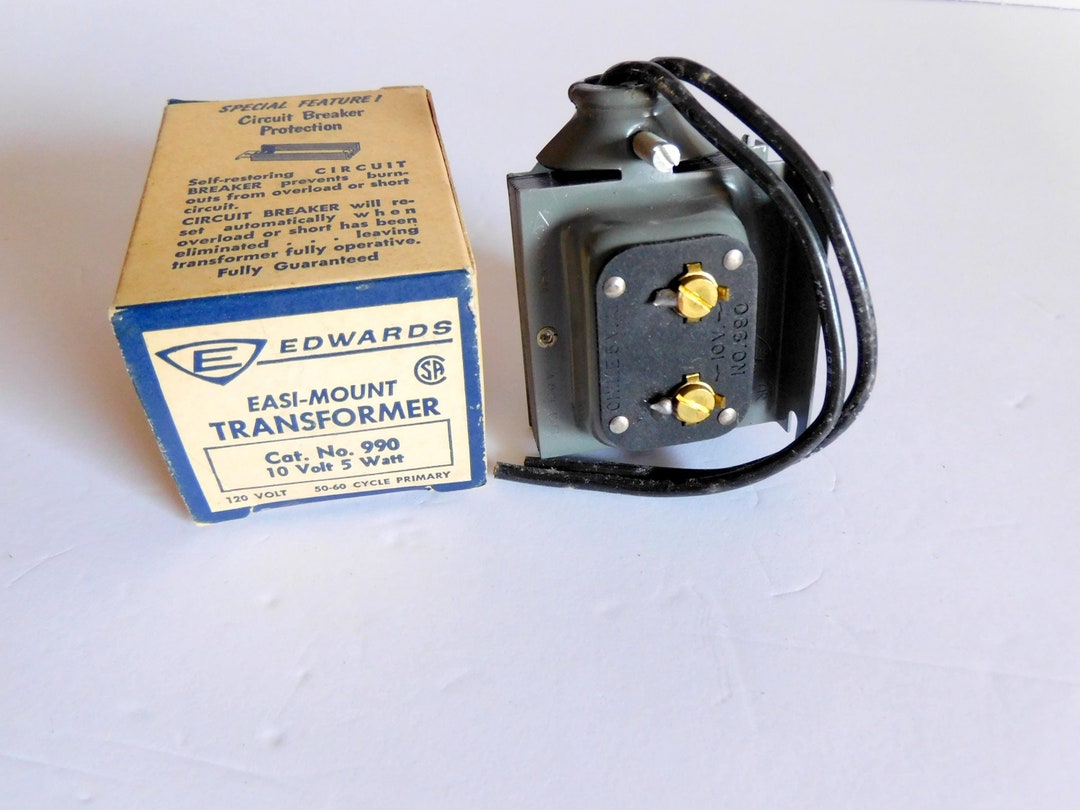 Edwards Easi-mount Transformer 10volt 5 Watt Transformer, Vintage ...