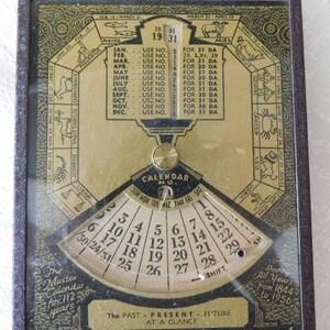 Perpetual Calendar, Master Calendar for 112 Years, Magic Calendar, One ...