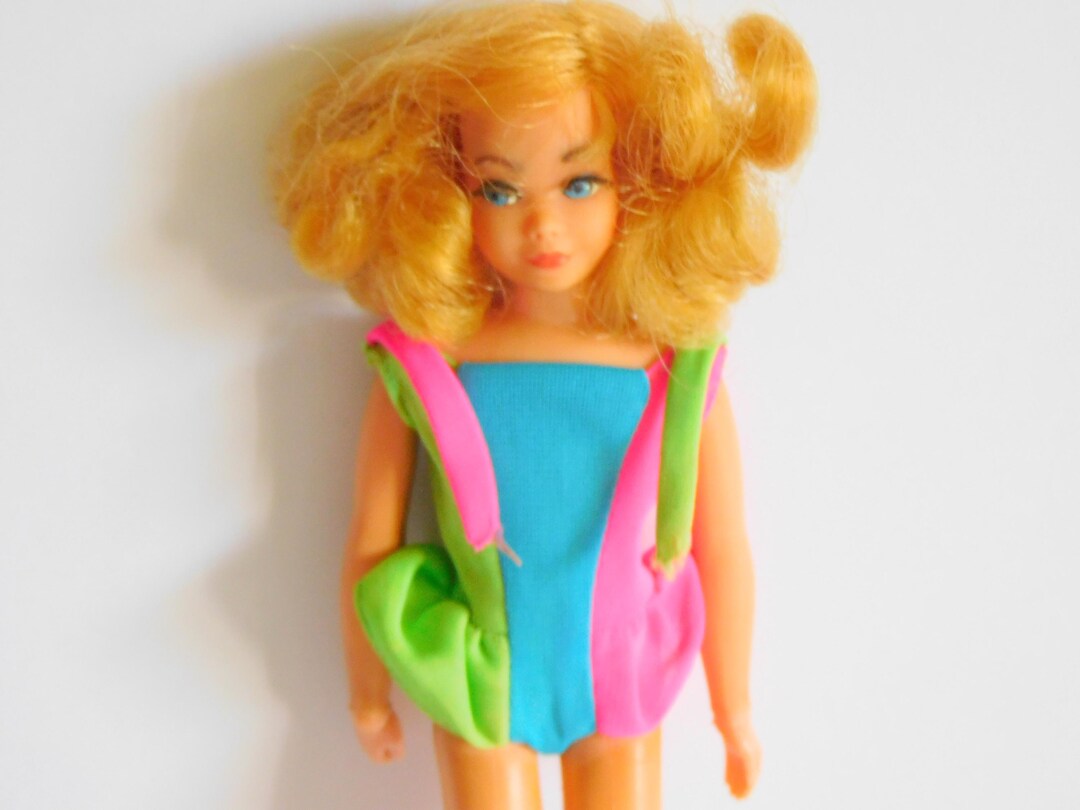 Vintage Living Skipper Doll, Skipper in Bathing Suit, Barbie Doll ...