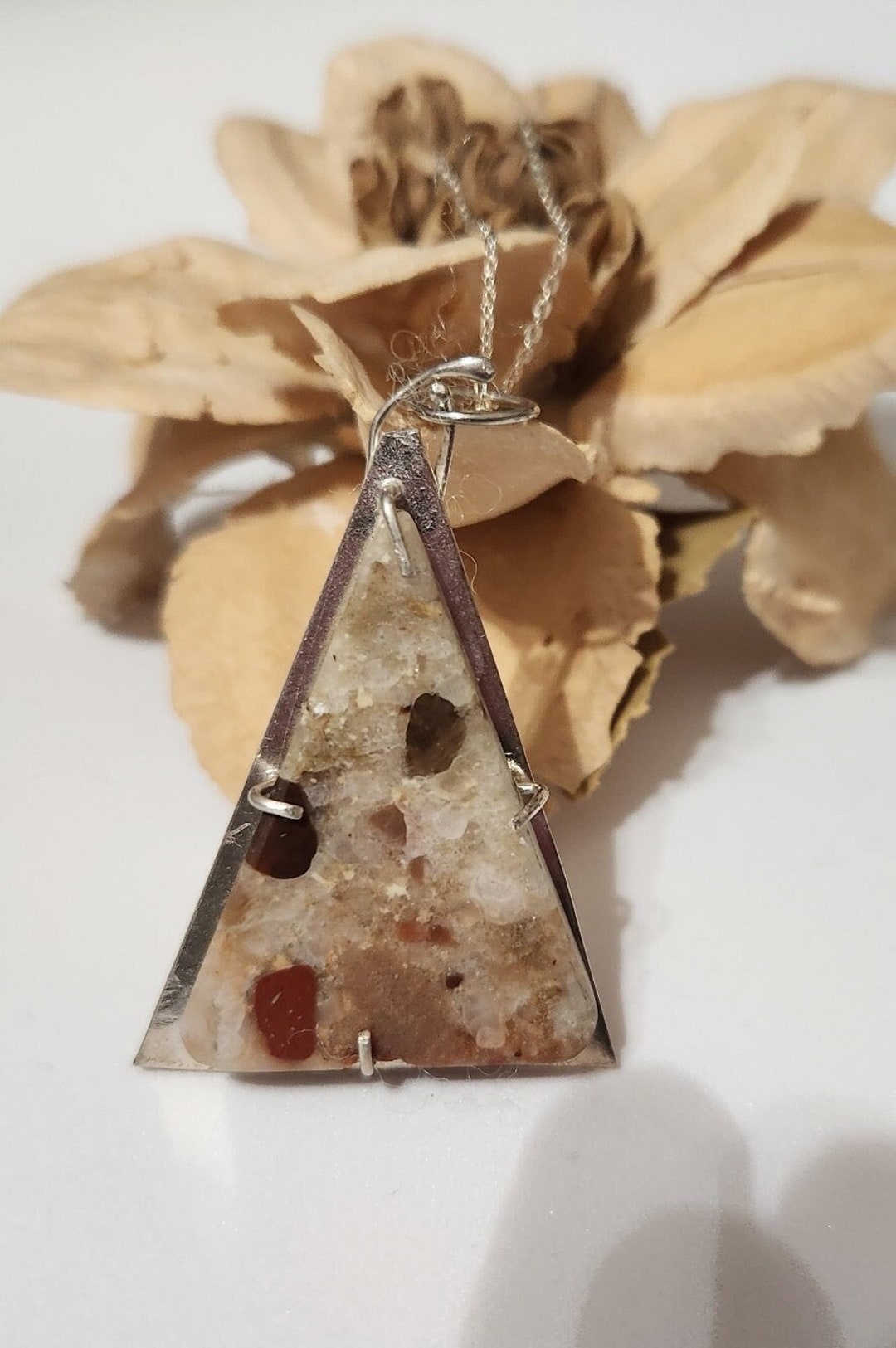 Michigan Pudding Stone in Sterling Silver, Pudding Stone and Sterling ...