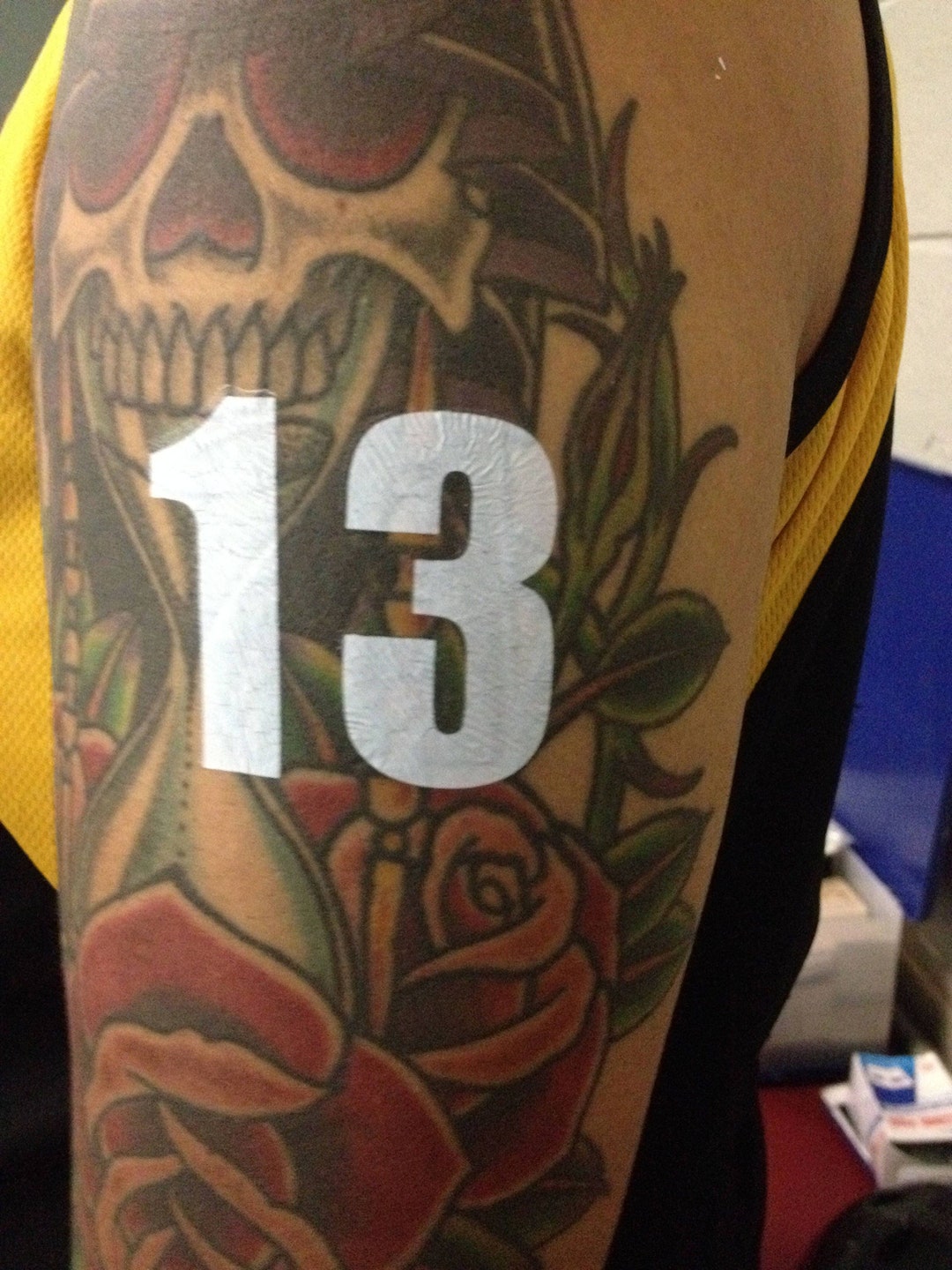 ROLLER DERBY INK Sports Arm Numbers Tattoos Scrimmage • Skin Stickers ...