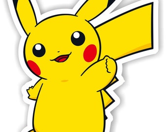 Pikachu decal | Etsy