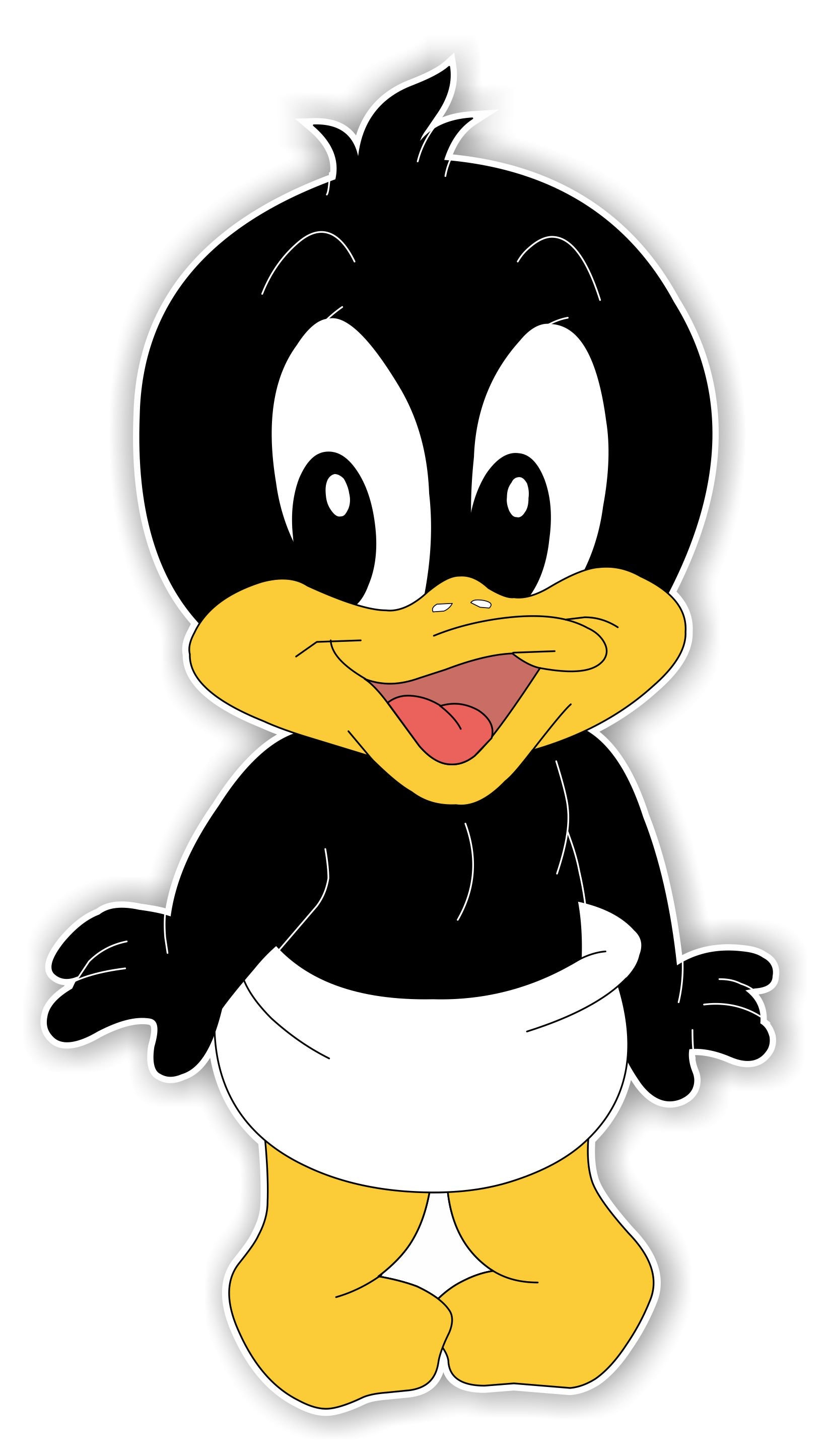 Baby Daffy Duck Vinyl Sticker Decal Full Color Cad Cut | Etsy