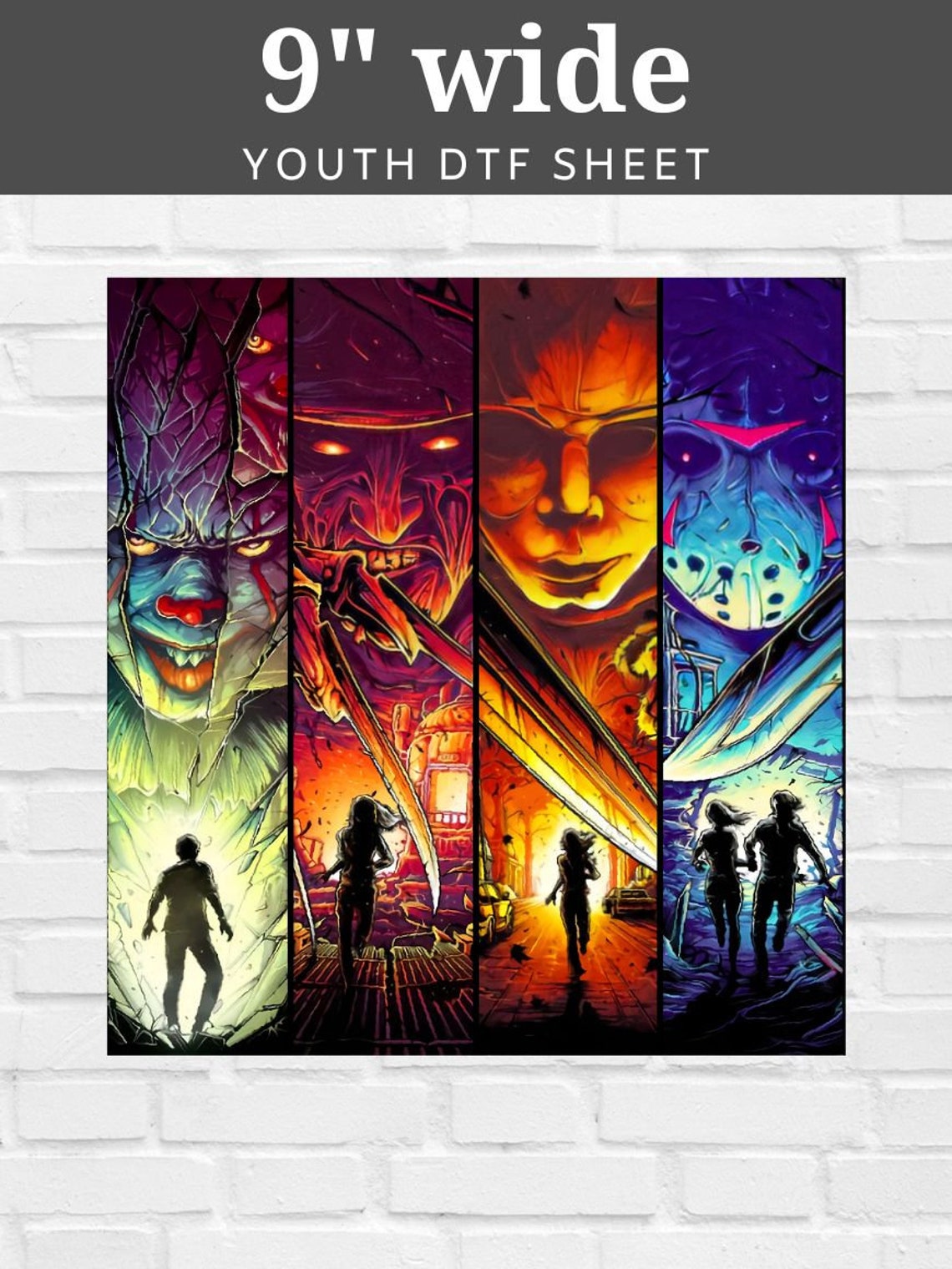 Ready to Press Horror Float Movie Transfer Halloween Camp - Etsy