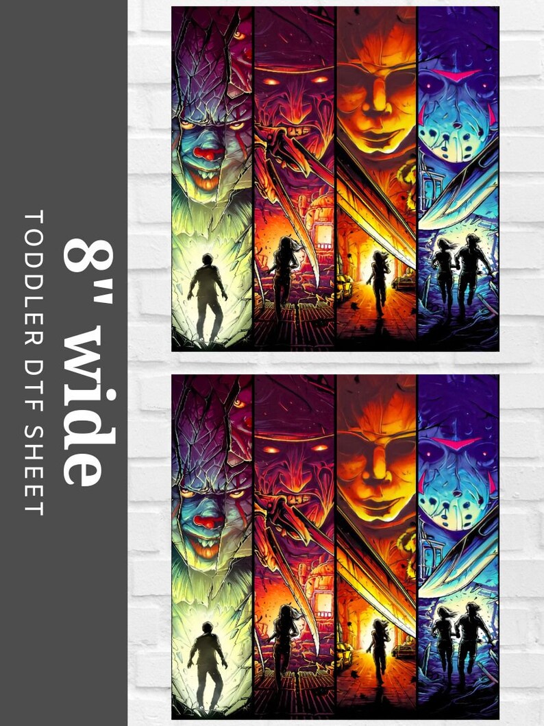 Ready to Press Horror Float Movie Transfer Halloween Camp - Etsy