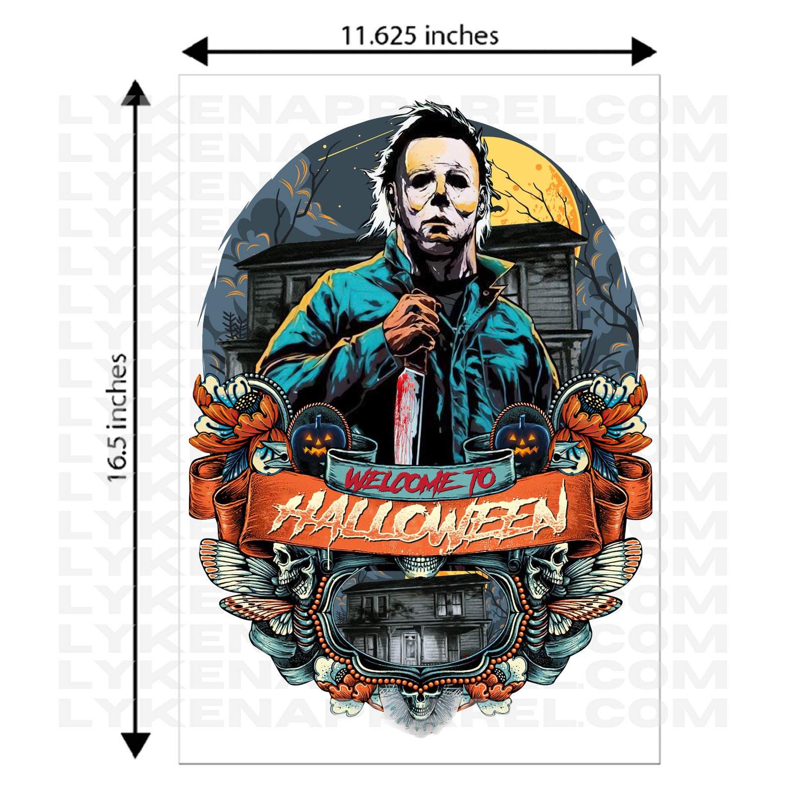 Ready to Press Horror Movie Transfer Welcome to Halloween - Etsy