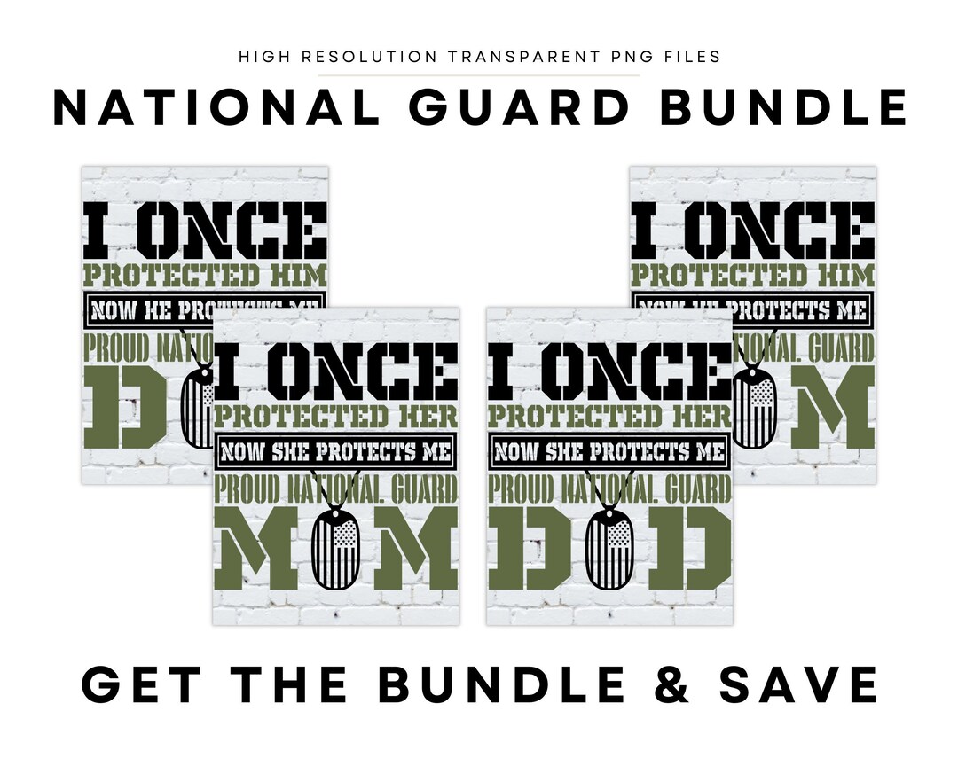 Transparent Proud National Guard Mom for Daughter PNG Bundle Army ...