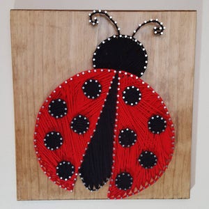 Handmade Ladybug String Art Cute Wall Decor | Etsy