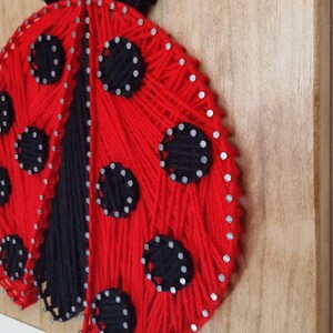 Handmade Ladybug String Art Cute Wall Decor | Etsy