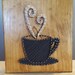 Coffee Cup String Art Handmade - Etsy