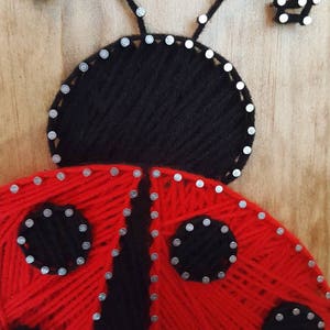 Handmade Ladybug String Art Cute Wall Decor | Etsy