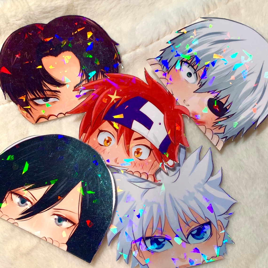 Custom Hand-Drawn Peeker Stickers | Etsy