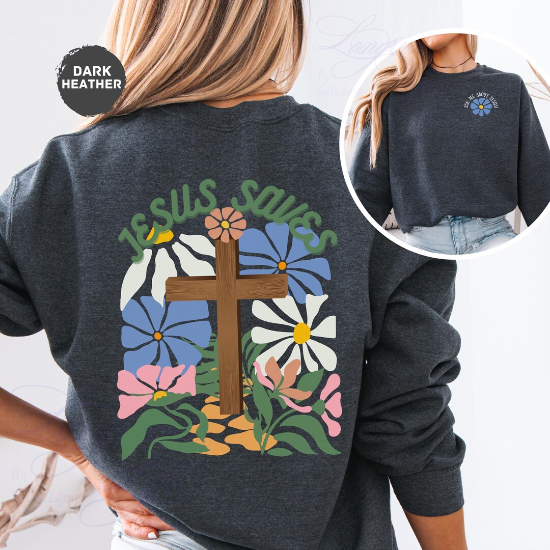 Christian Sweatshirt Faith Based Clothing Religious Shirt Gift Cozy ...