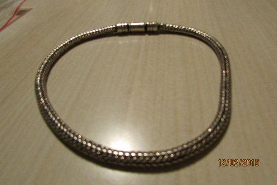 Heavy 16" Sterling Silver Wheat Chain + - Gem