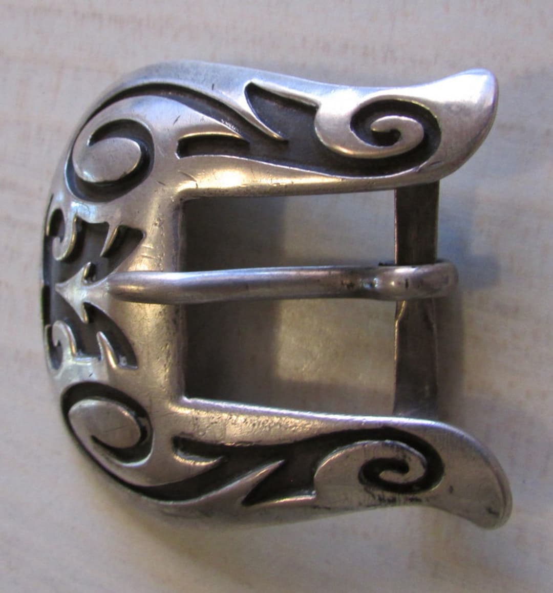 Sterling Silver Belt Buckle - Etsy