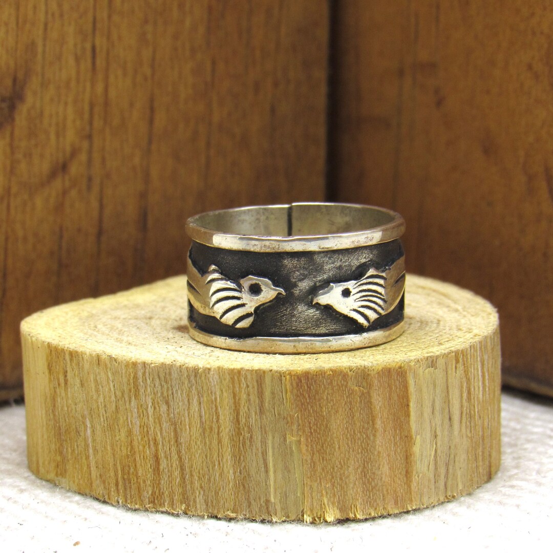 Sterling Silver Taxco Mexico Bird Ring Size 6 1/4 + - Etsy