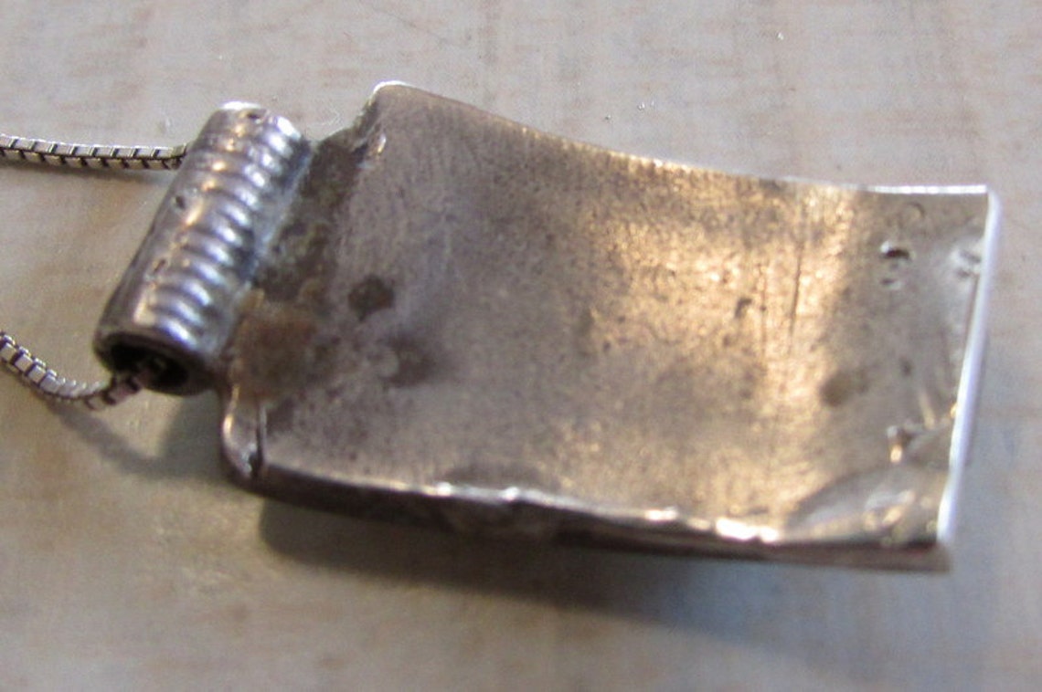 Sterling Silver Turquoise Chip Inlay Necklace - Etsy