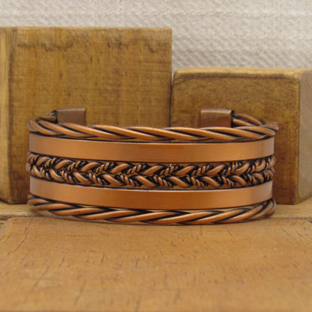 Handmade Copper Cuff Bracelet + - Etsy