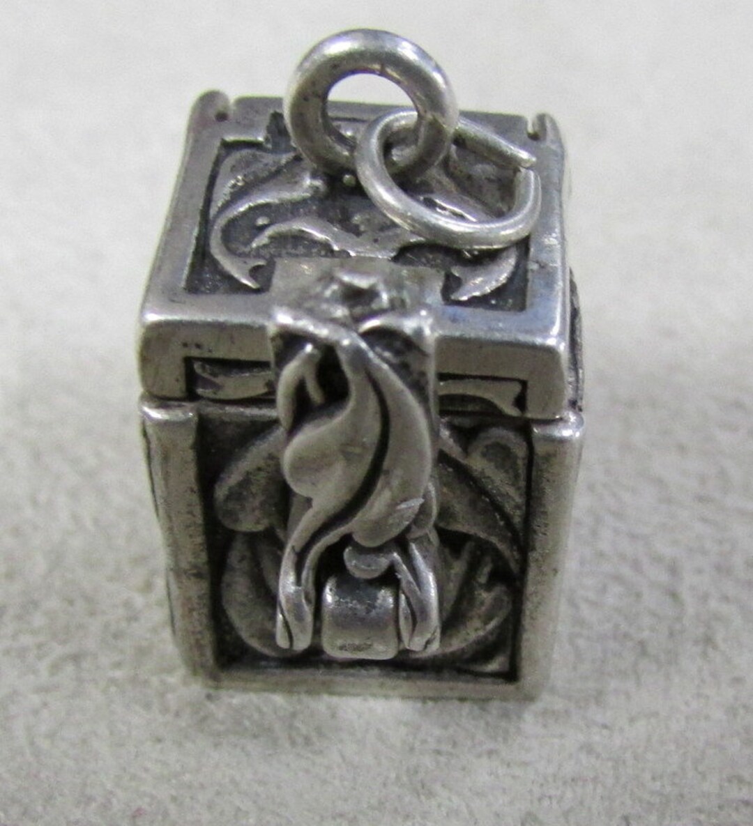 Sterling Silver Prayer Box Pendant + - Etsy
