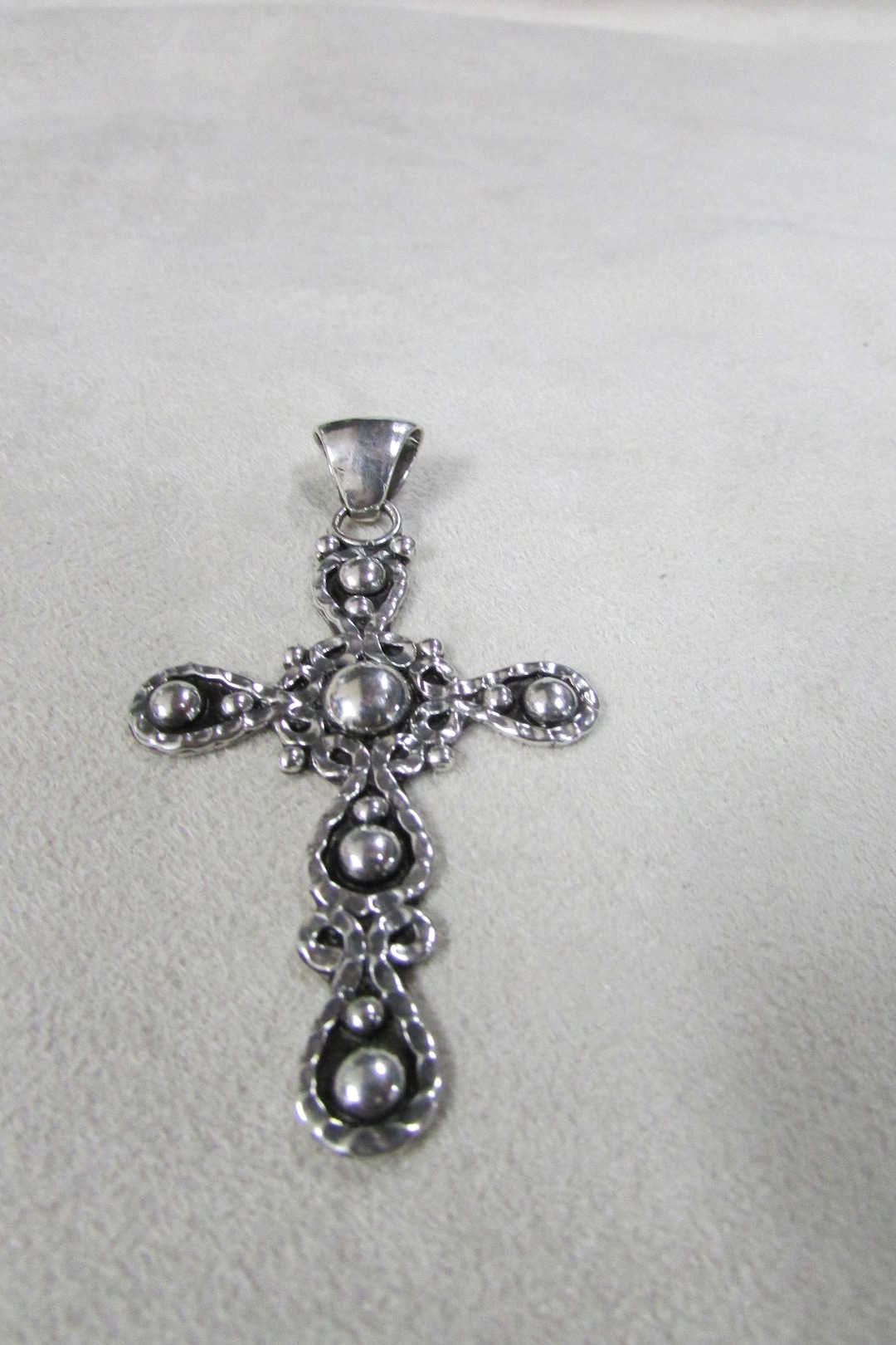Beautiful Sterling Silver Cross Pendant + - Etsy