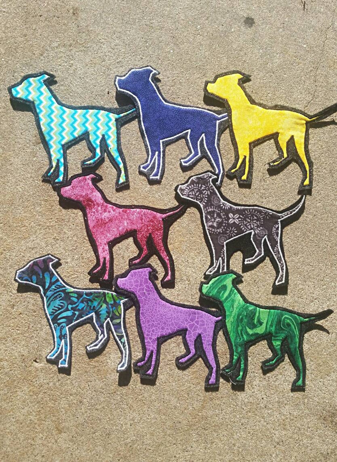Dog Silhouette Patch - Etsy