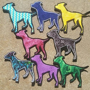 Dog Silhouette Patch - Etsy