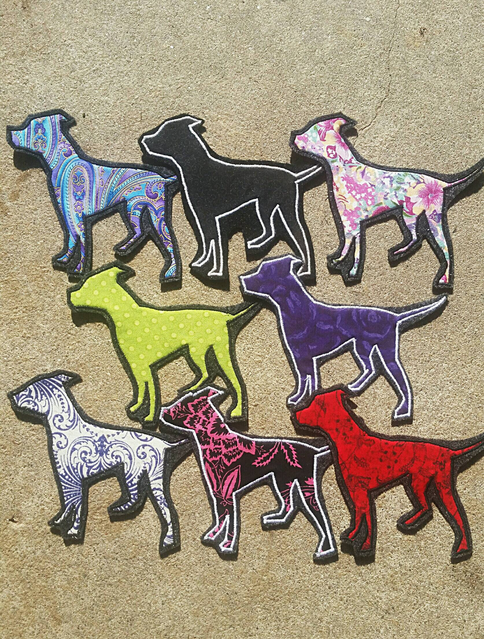 Dog Silhouette Patch - Etsy