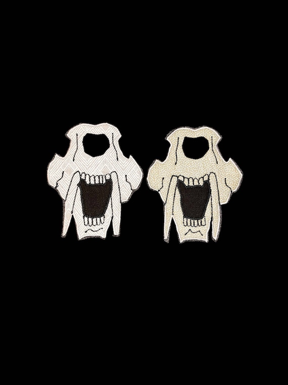Saber Toothed Tiger Skull Patch - Etsy