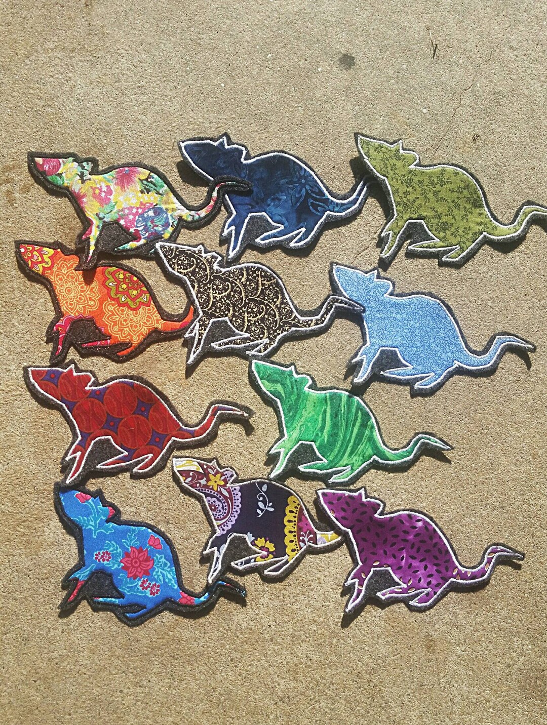 Rat Silhouette Patch - Etsy