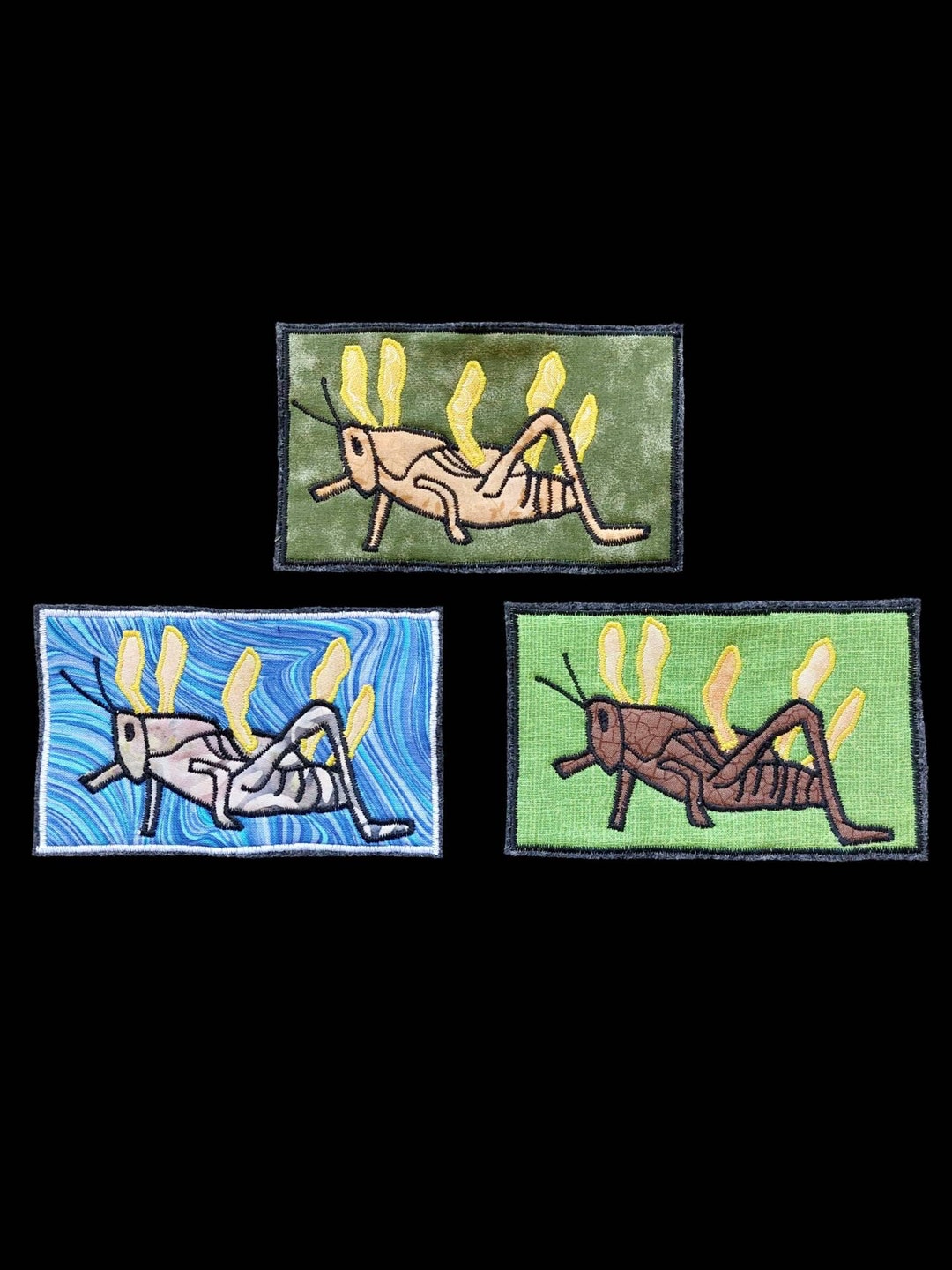 Grasshopper Cordyceps Handmade Applique Patch - Etsy