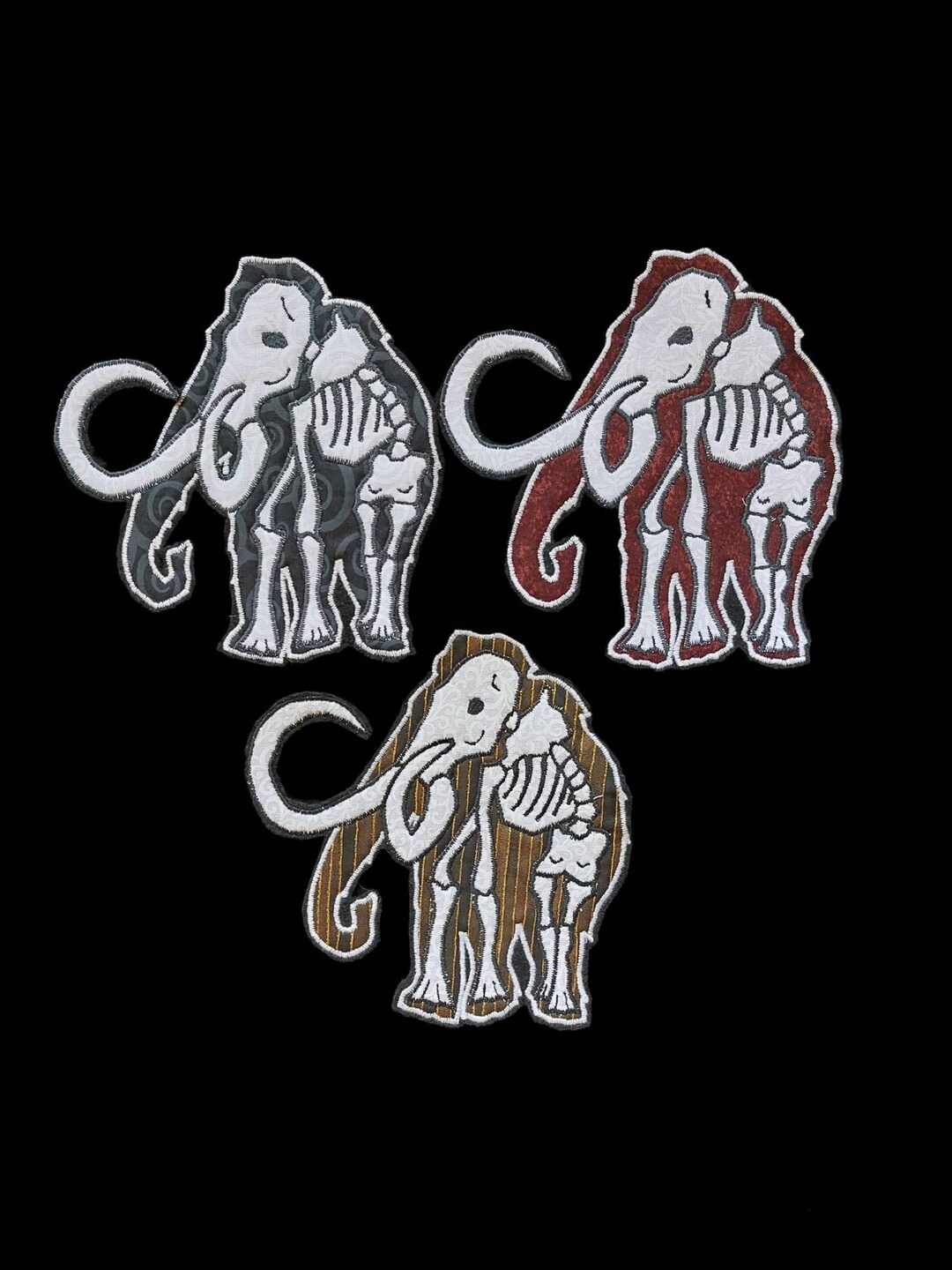 Wooly Mammoth Skeleton Patch - Etsy