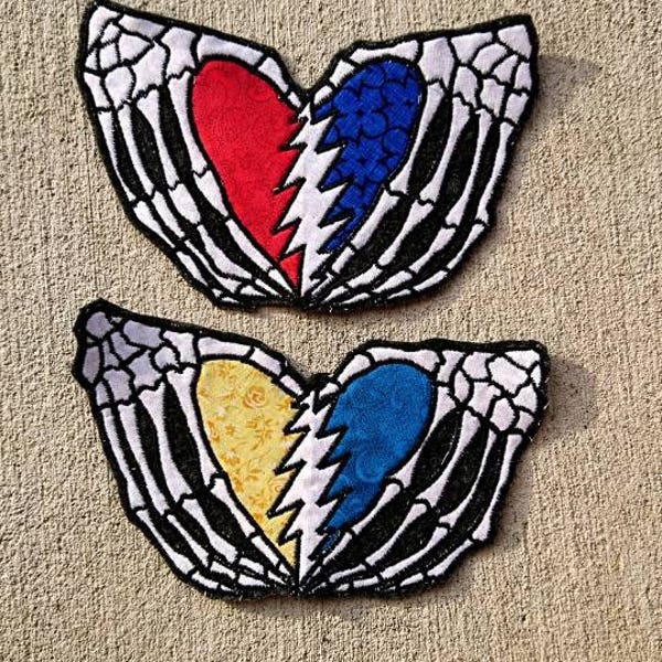 Skeleton Hand and Lightning Bolt - Etsy