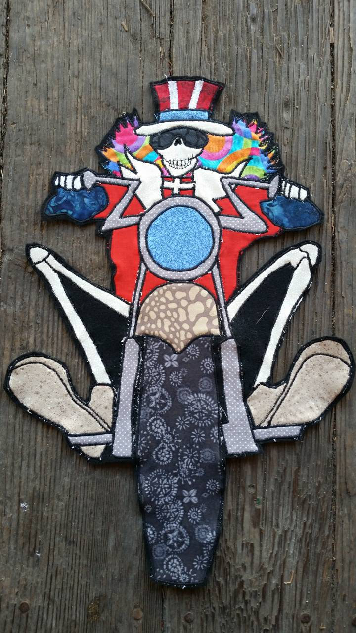 Extra Large Motorcycle Uncle Sam Grateful Dead Back Patch | Etsy