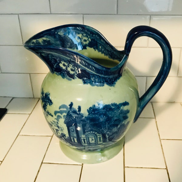 Flow Blue Pitcher - Etsy