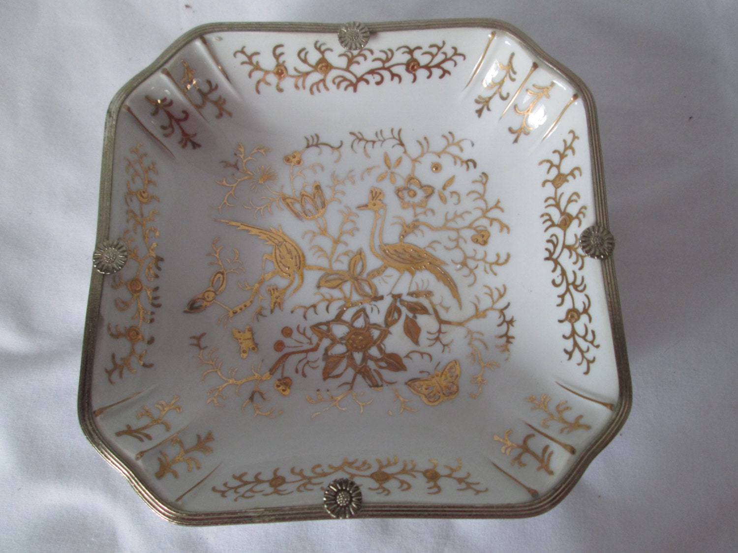 Beautiful Japanese Gold Trimmed Porcelain Bowl Dish Gold Metal - Etsy