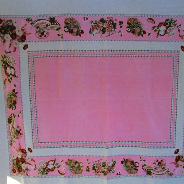 Pink Tablecloth - Etsy