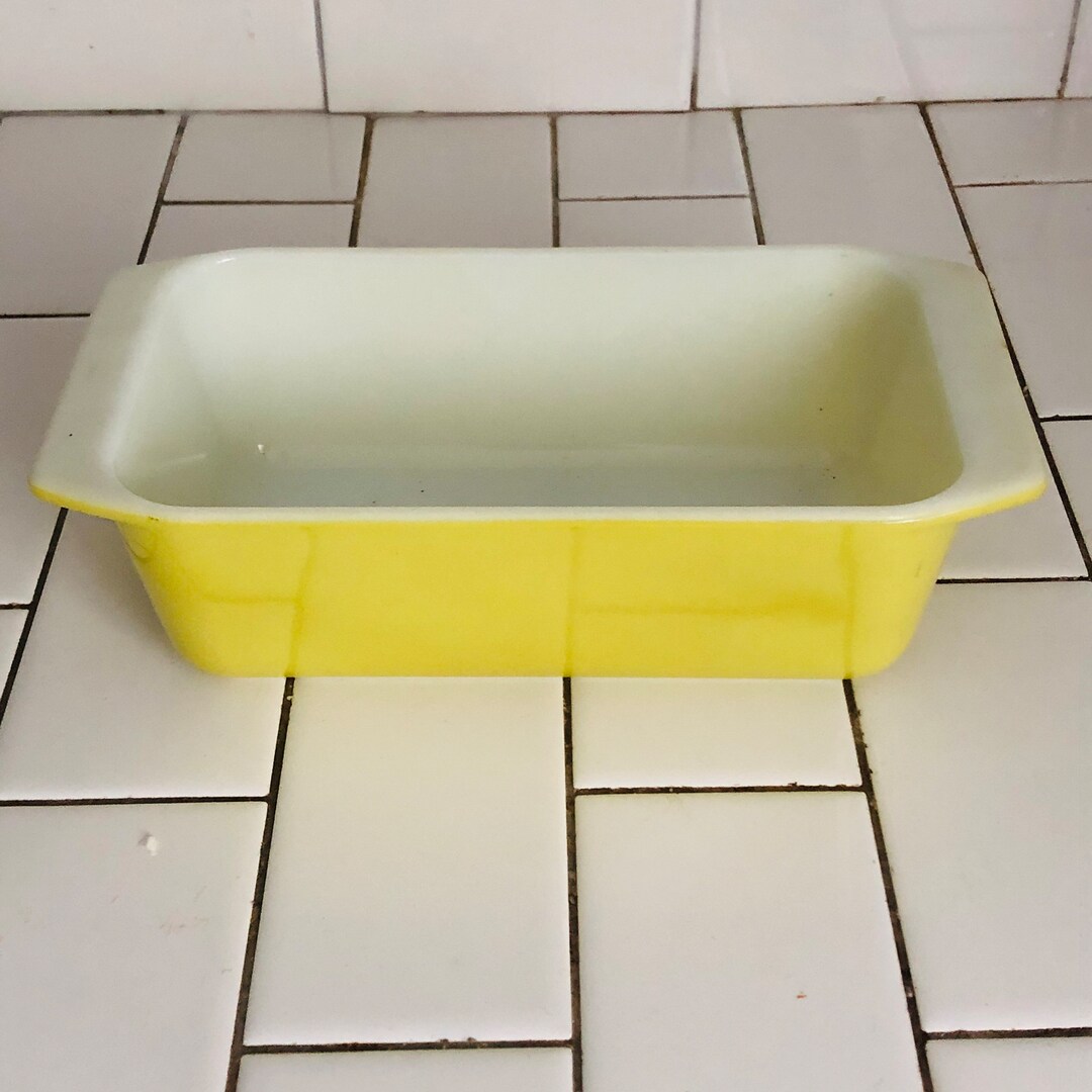 Vintage Pyrex Bread Pan Yellow Double Handle 813 8 1/2 X 4 1/2 - Etsy