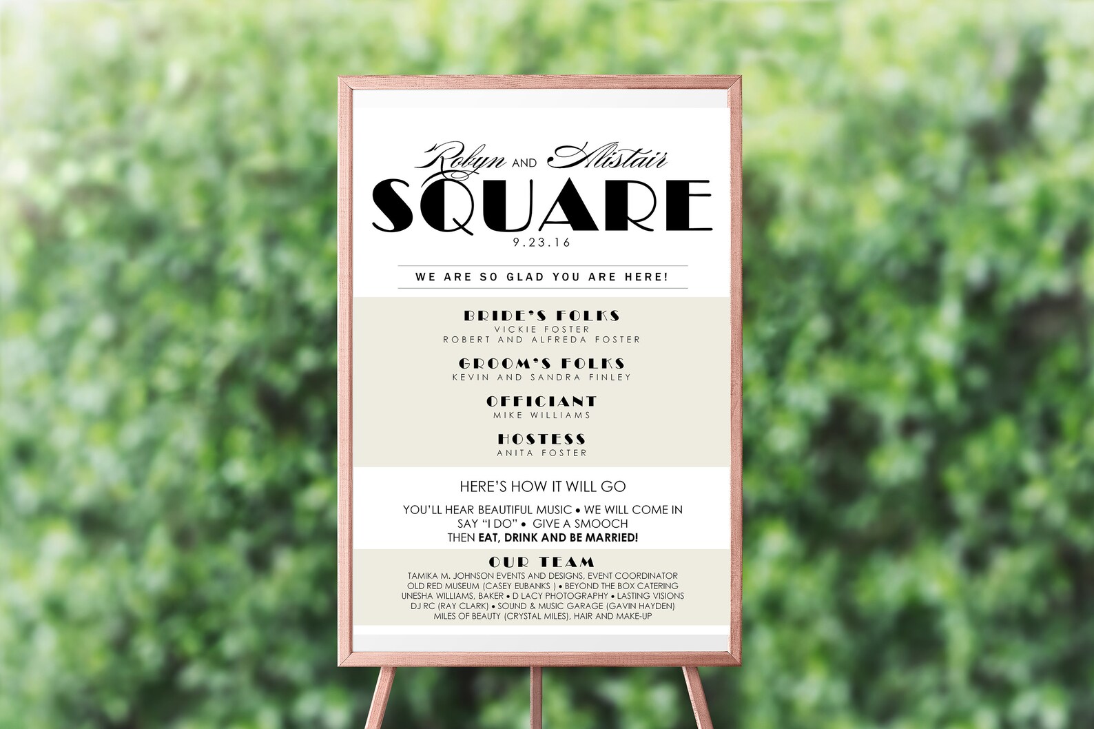 Sign Personalized Wedding Program Wedding Sign Digital Download - Etsy