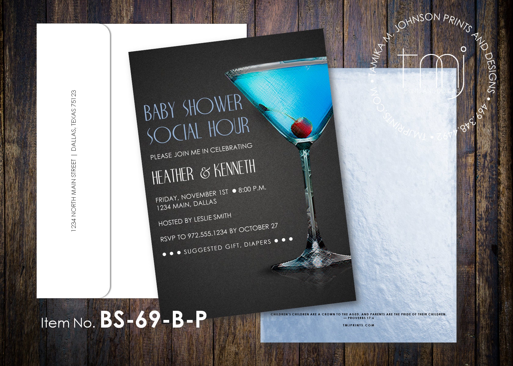 Invitación Baby Shower Hora Social Happy Hour Cocktail - Etsy España